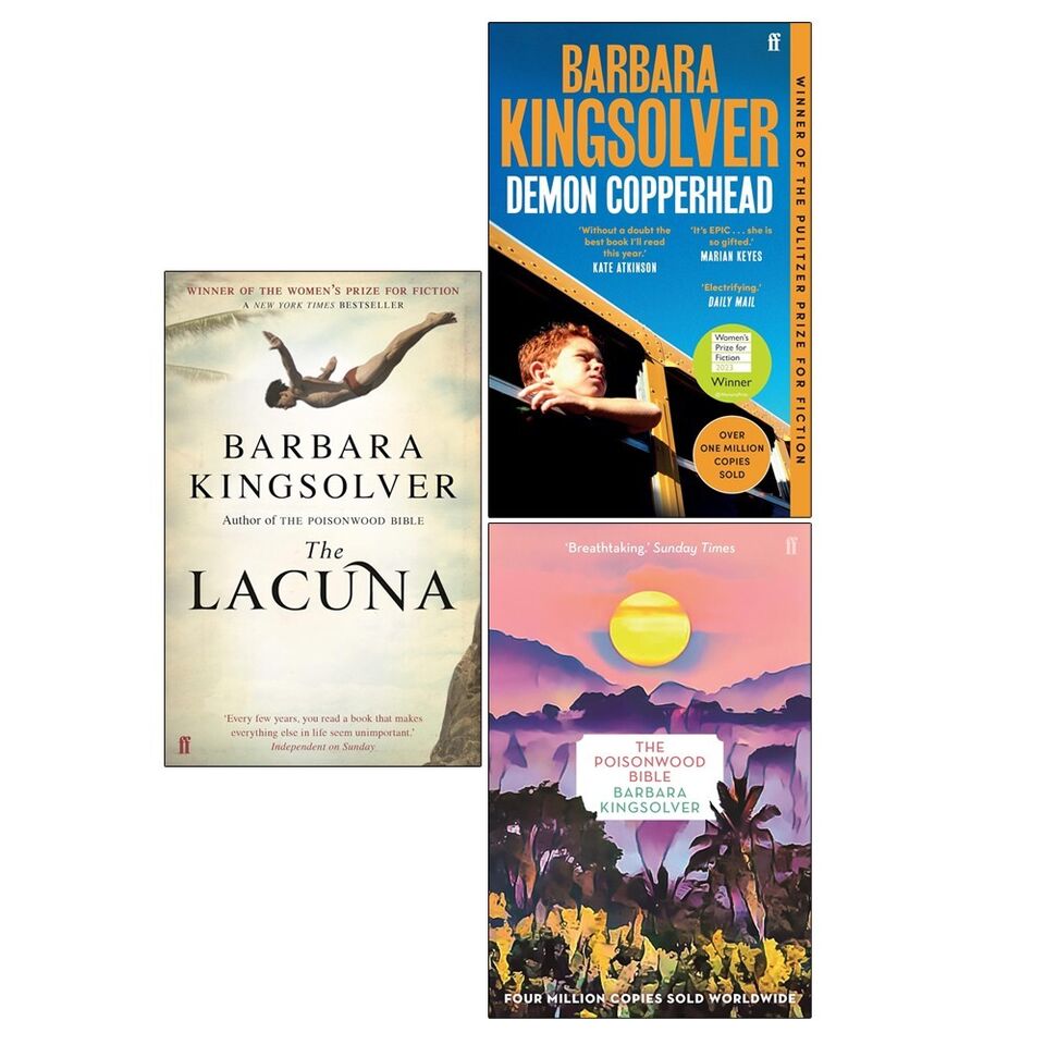 Barbara Kingsolver 3 Books Set The Lacuna, Demon Copperhead, Poisonwoo ...