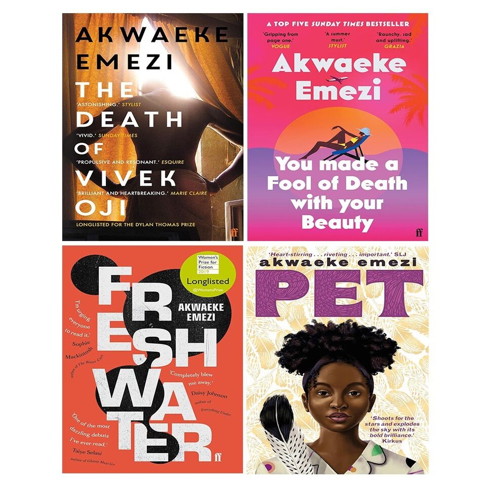 Akwaeke Emezi Collection 4 Books Set Death of Vivek Oji, Freshwater ...