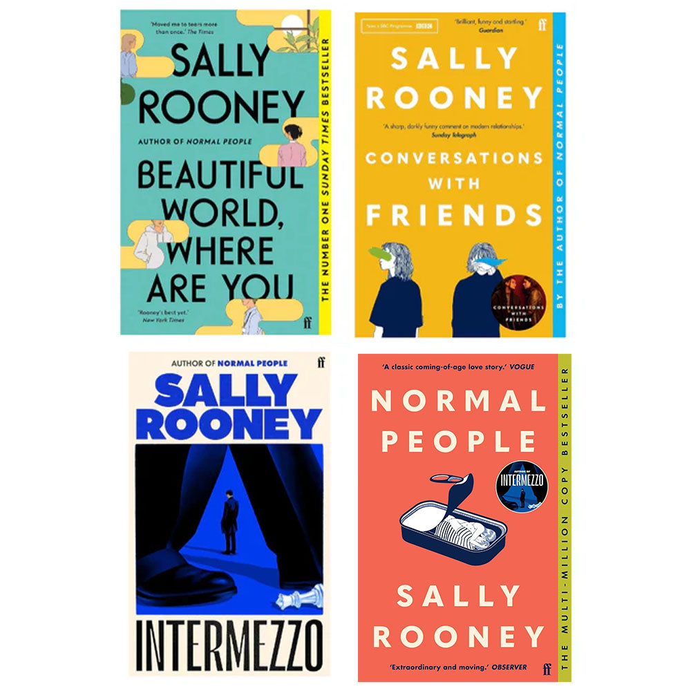 Sally Rooney Collection 4 Books Set (Intermezzo, Beautiful World Where ...