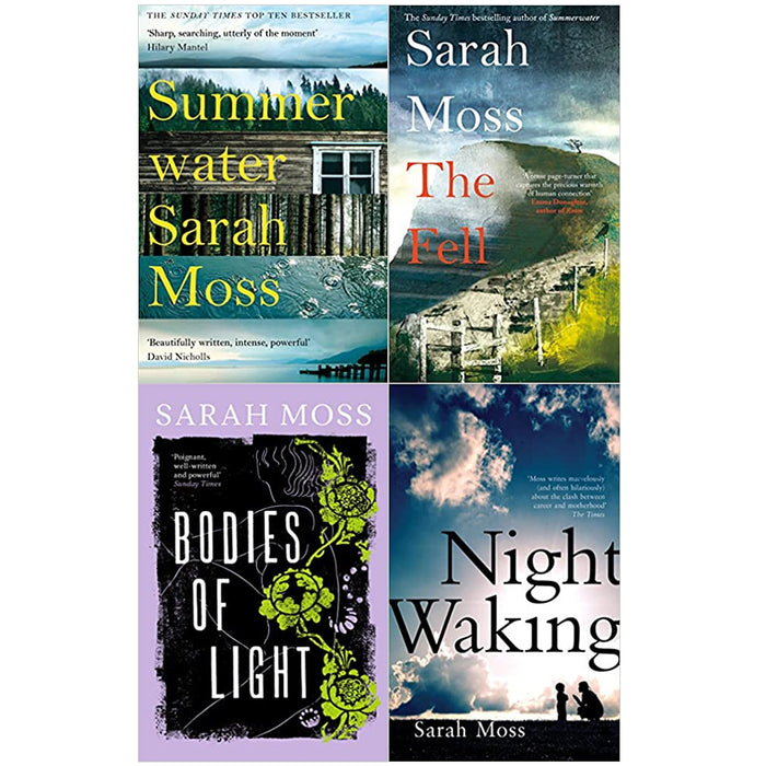 Sarah Moss 4 Books Set (Summerwater, The Fell, Bodies of Light, Night ...