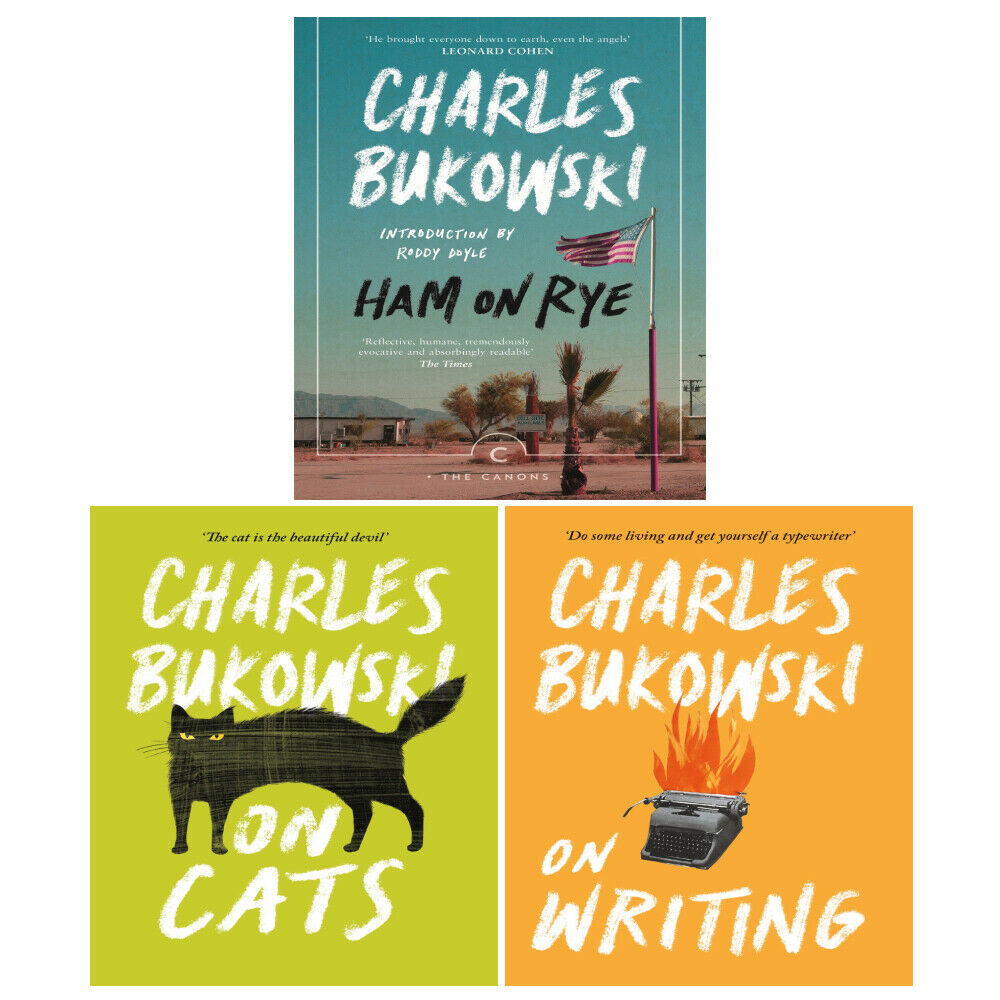 Charles Bukowski Collection 3 Books Set (Ham On Rye, On Cats, On ...
