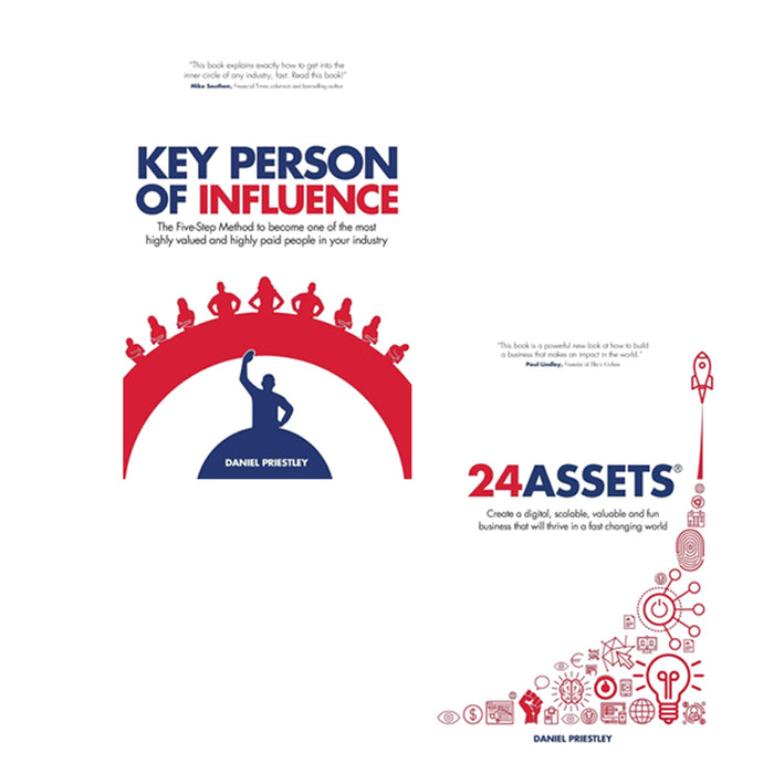Daniel Priestley 2 Books Set (Key Person of Influence & 24 Assets ...