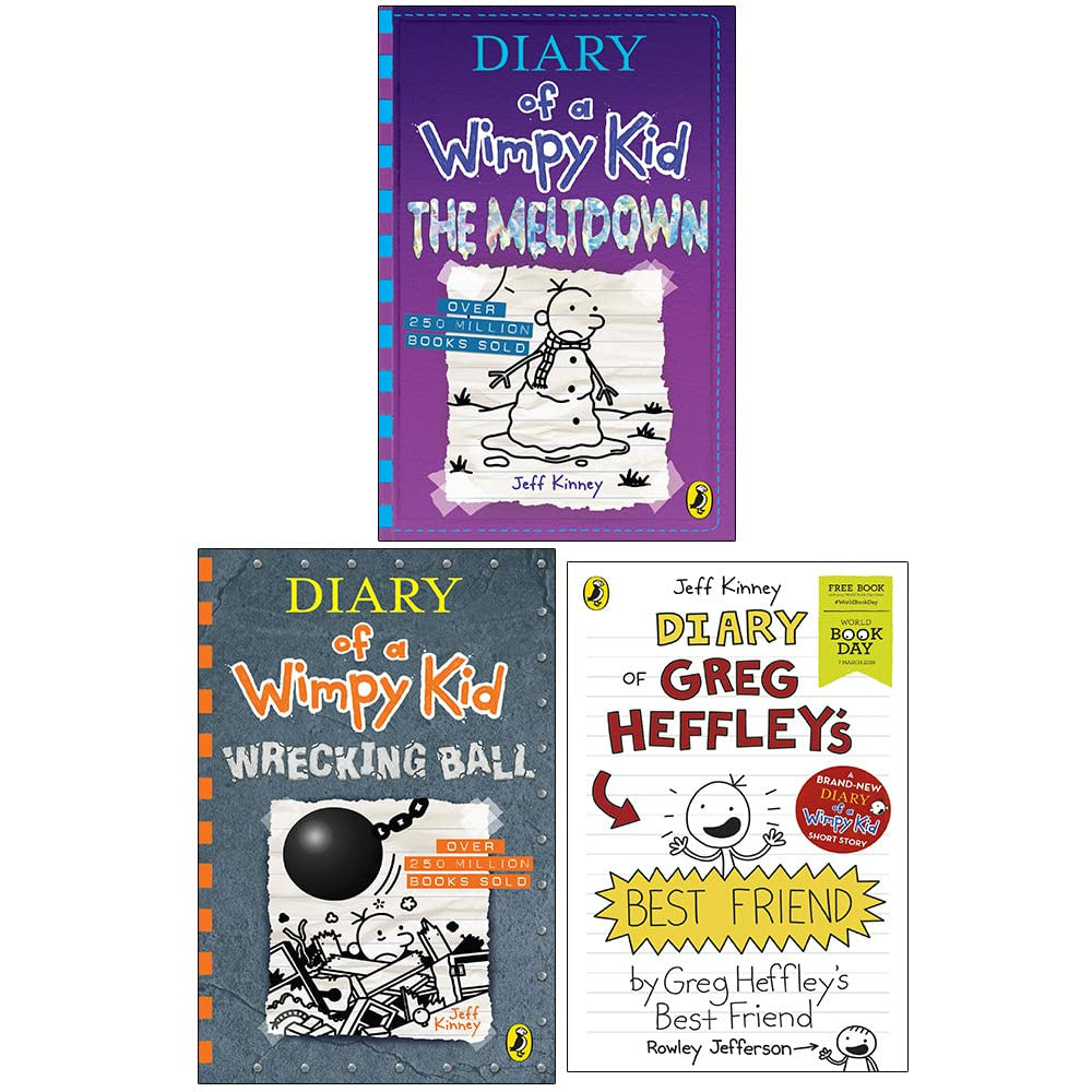 Diary of a Wimpy Kid Book 13-14 and World Book Day : 3 Books Collection ...