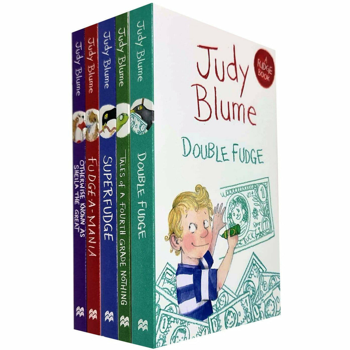 Judy Blume Fudge Series Collection 5 Books Set (Double Fudge, Tales of ...