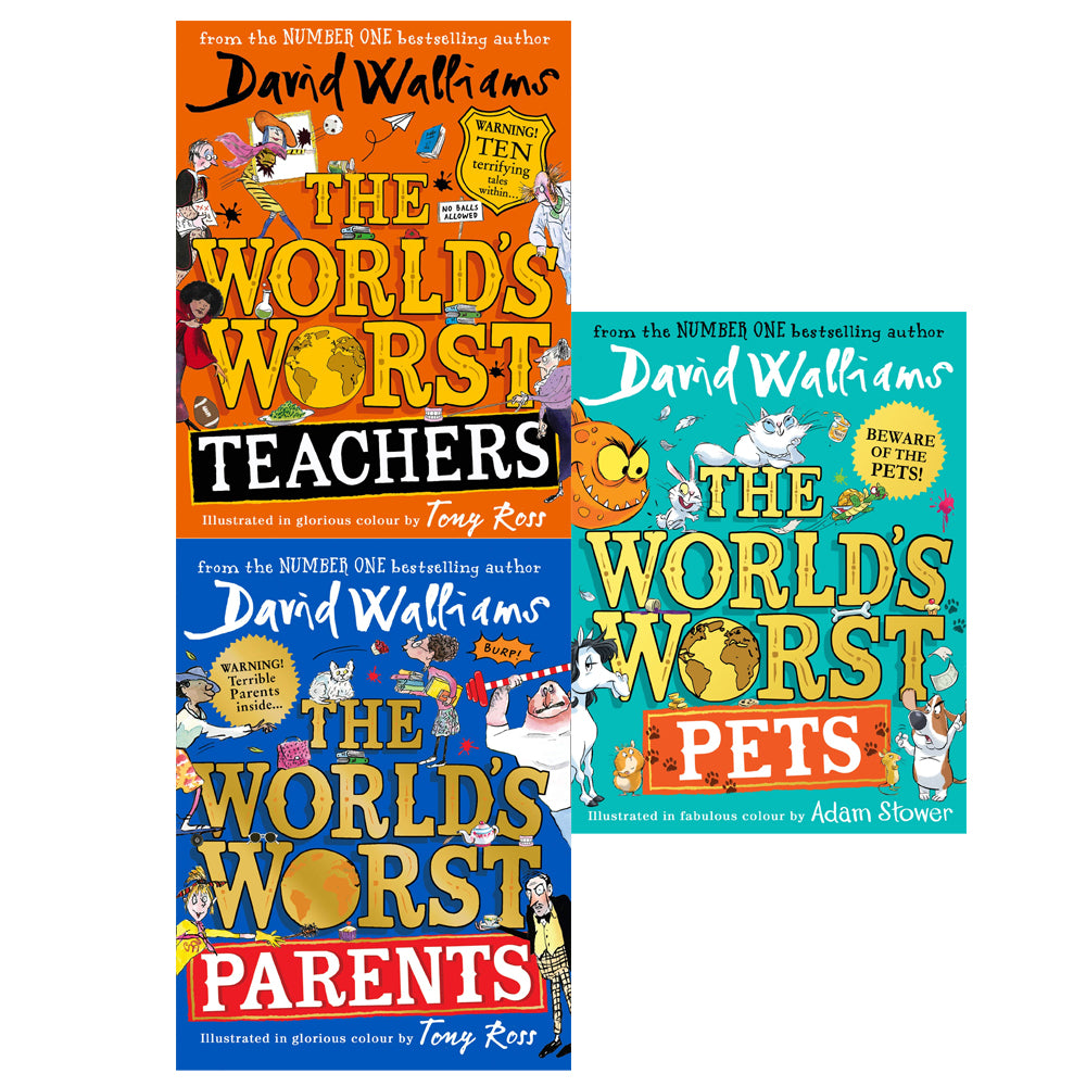 The World’s Worst Series By David Walliams (Teachers, Parents , Pets ...