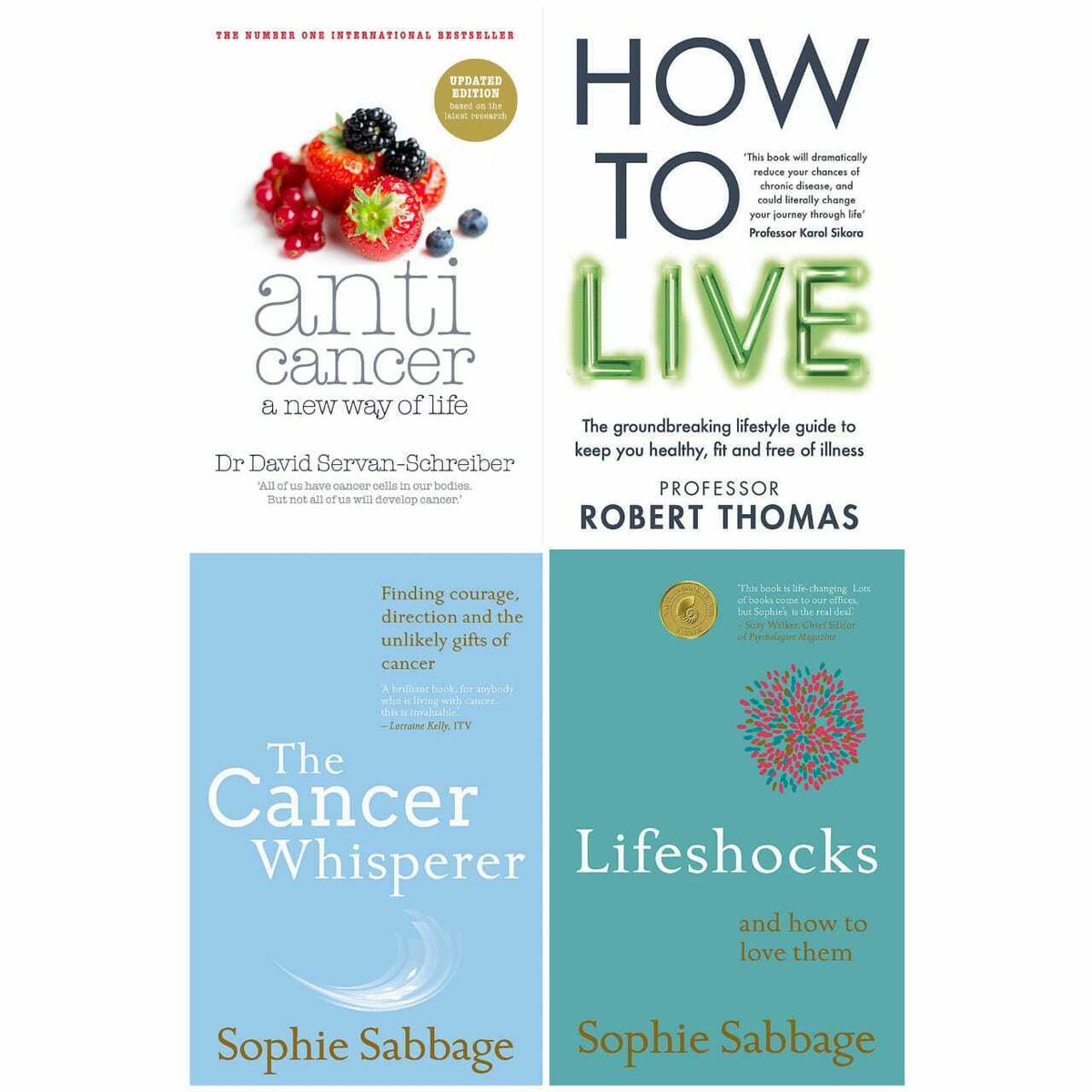 Anticancer, How to Live, Cancer Whisperer, Lifeshocks 4 Books ...
