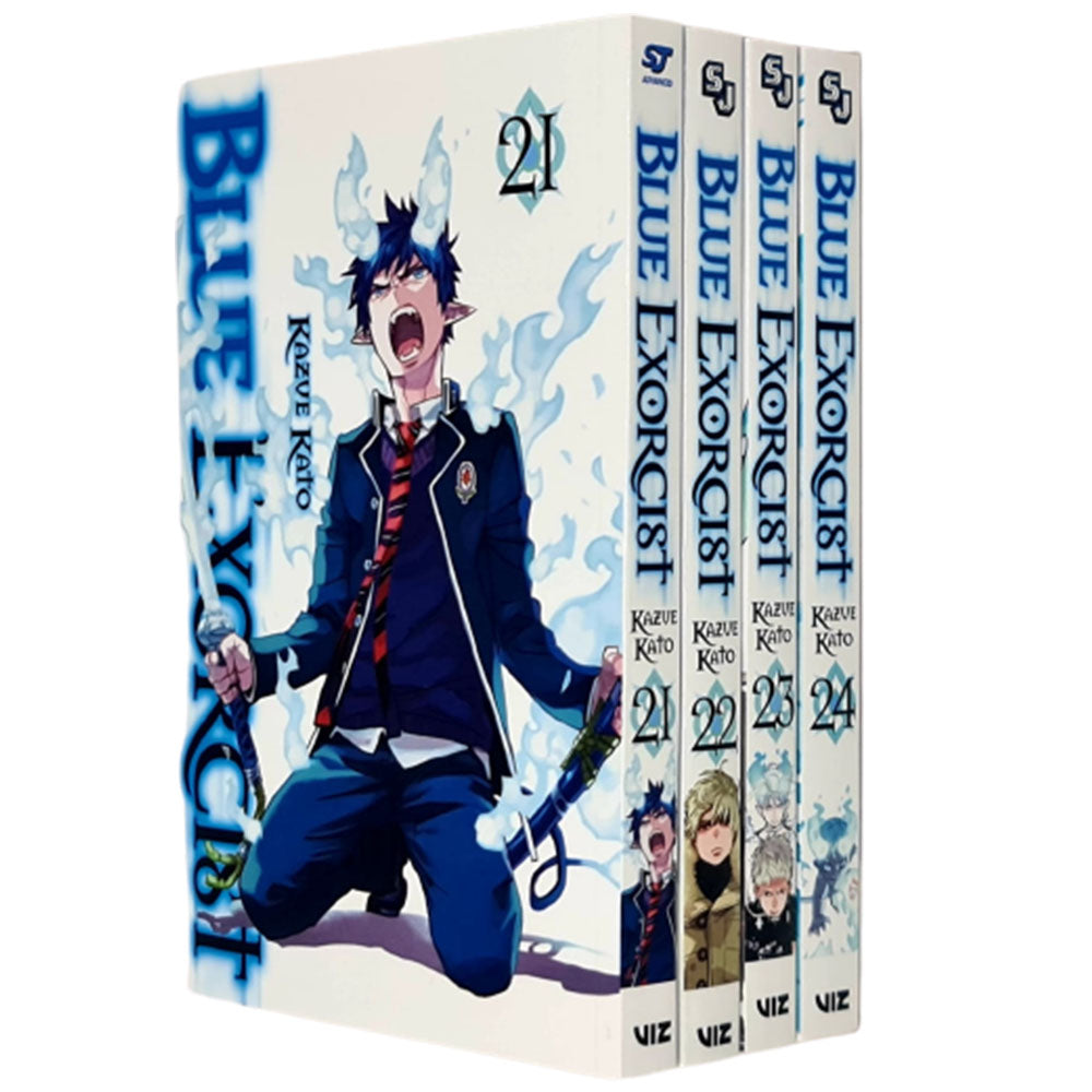 Blue Exorcist Series 4 Volume 21-24 Collection By Kazue Kato 4 Books S ...