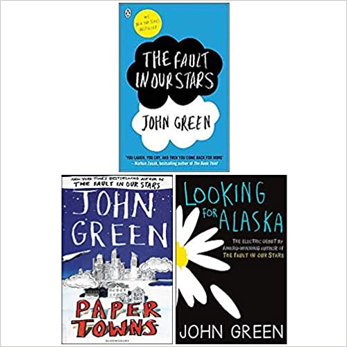 John Green Collection 3 Books Set (Fault in Our Stars, Paper Towns ...