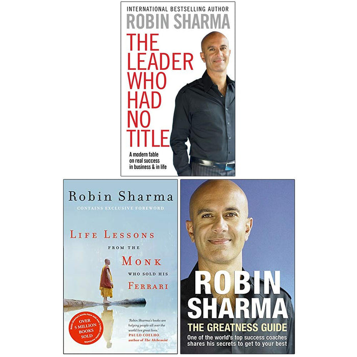Robin Sharma 3 Books Collection Set (The Leader Who Had No Title, The ...