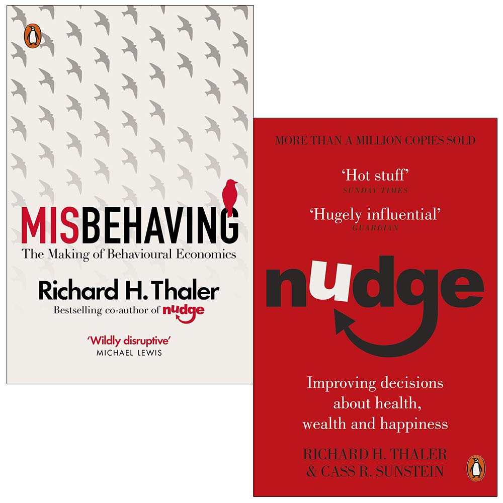 Richard H Thaler Collection 2 Books Set ( Misbehaving, Nudge ) | The ...
