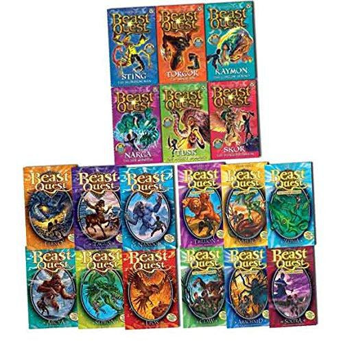 Beast Quest Collection 18 Books Set Adam Blade Series 1,2 & 3 | The ...