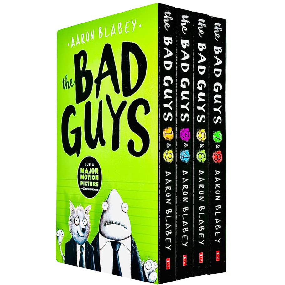 The Bad Guys Episodes 1-8 Collection 4 Books Set by Aaron Blabey