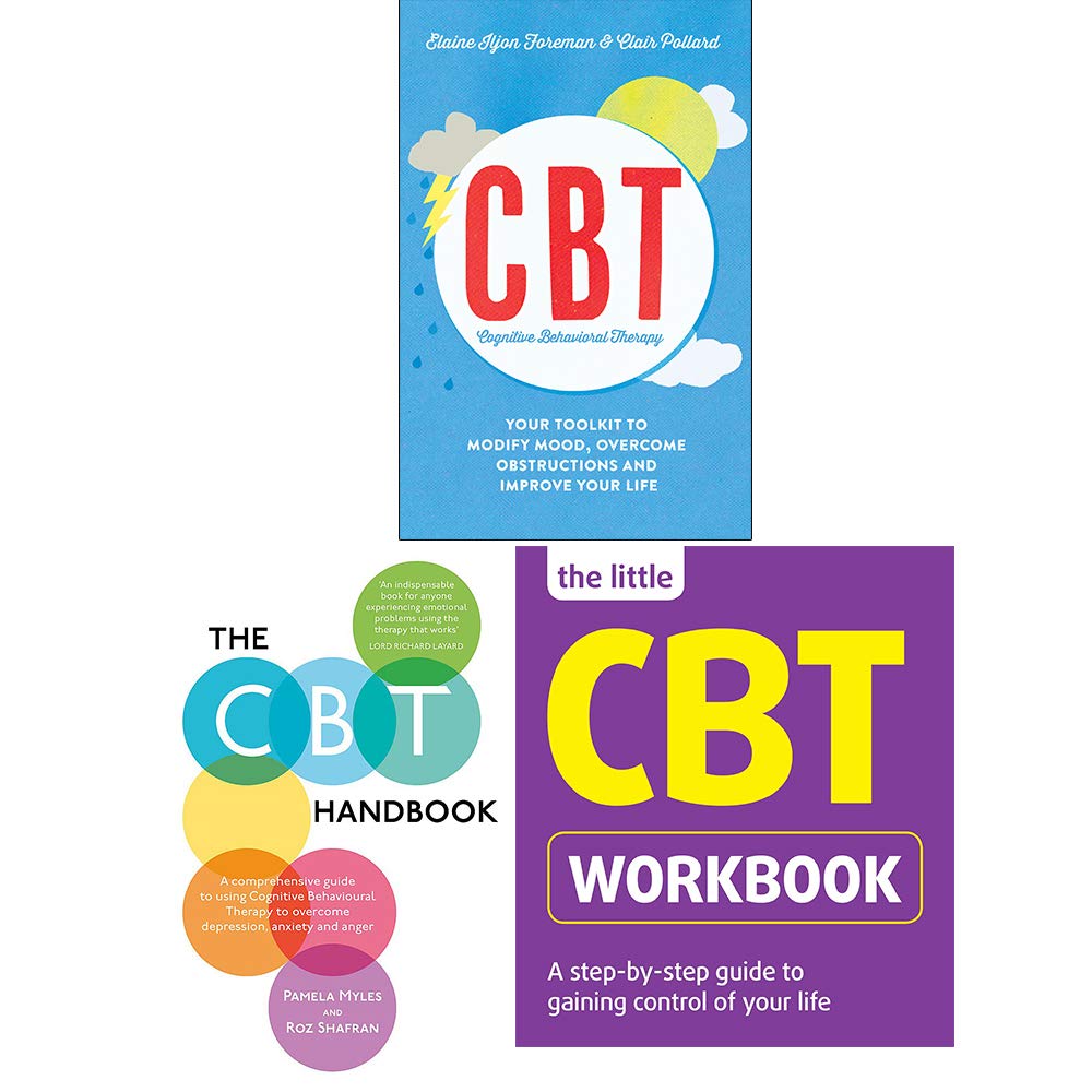 Cognitive Behavioural Therapy, CBT Handbook, Little CBT Workbook 3 Books Collection Set | The ...