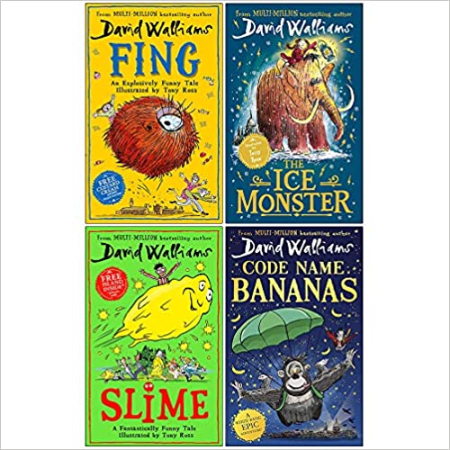 David Walliams Collection 4 Books Set (Fing, The Ice Monster, Slime ...
