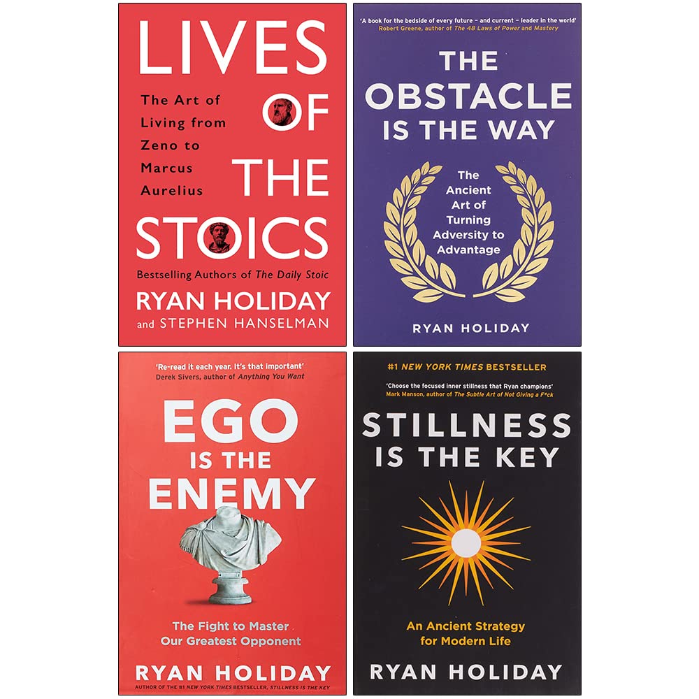 Ryan Holiday Collection 4 Books Collection Set (Lives of the Stoics [H