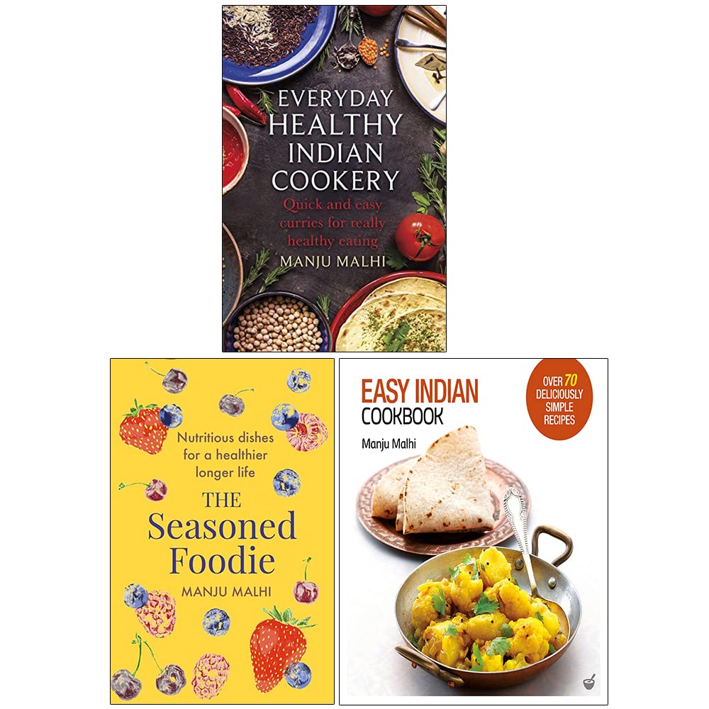 Manju Malhi Collection 3 Books Set (Everyday Healthy Indian Cookery ...