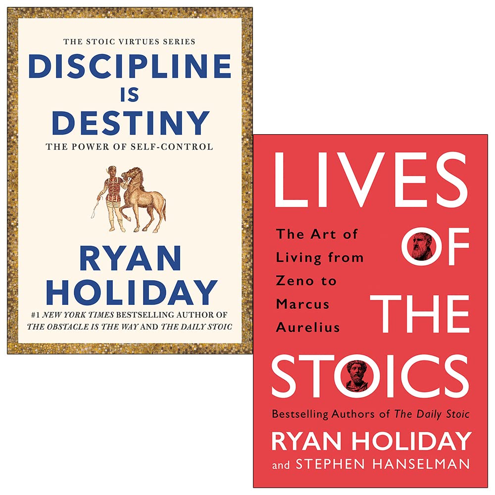 Ryan Holiday Collection 2 Books Set (Discipline Is Destiny, Lives of t ...
