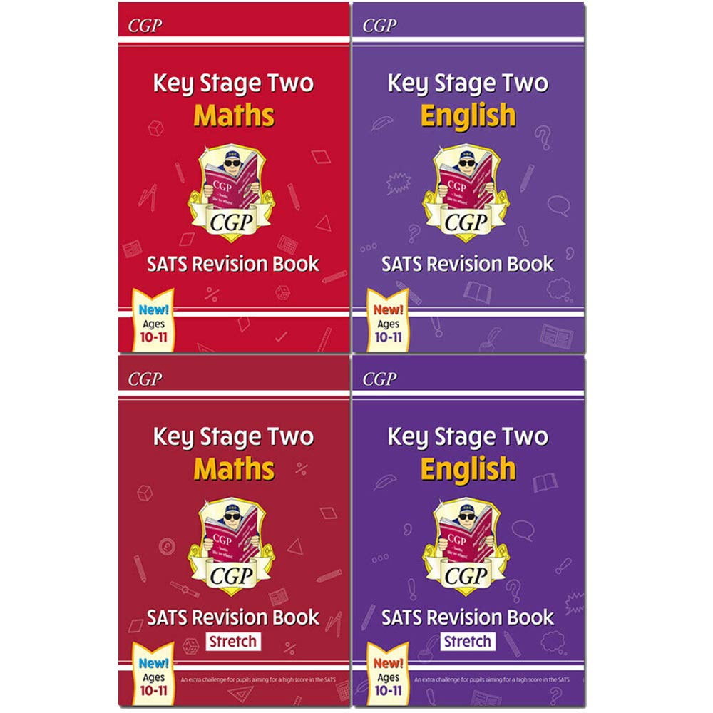 KS2 Maths SATS Revision Book KS2 English SATS Revision Book 4 Book Set ...