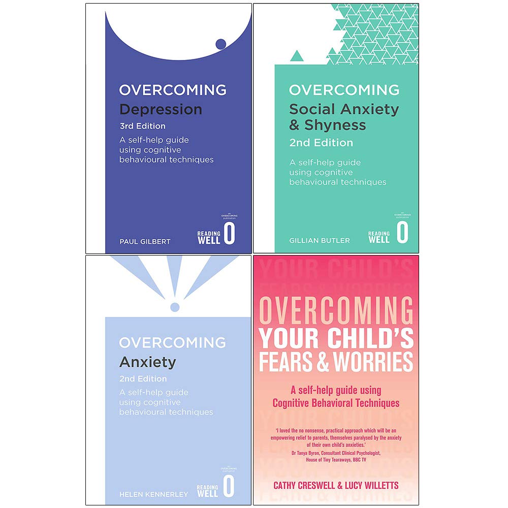 Overcoming 4 Books Collection Set (Depression, Social Anxiety & Shyness ...