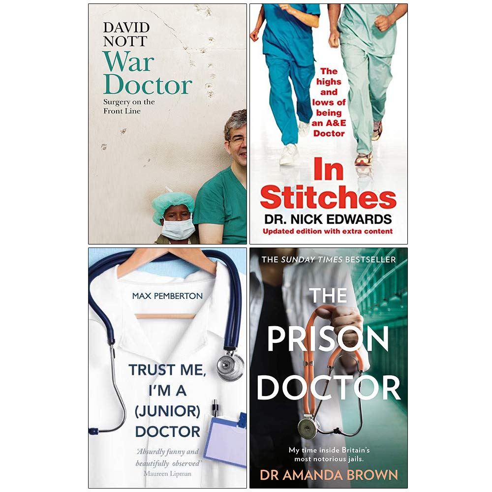 War Doctor In Stitches Trust Me I'm a Junior Doctor 4 Book Set — The ...