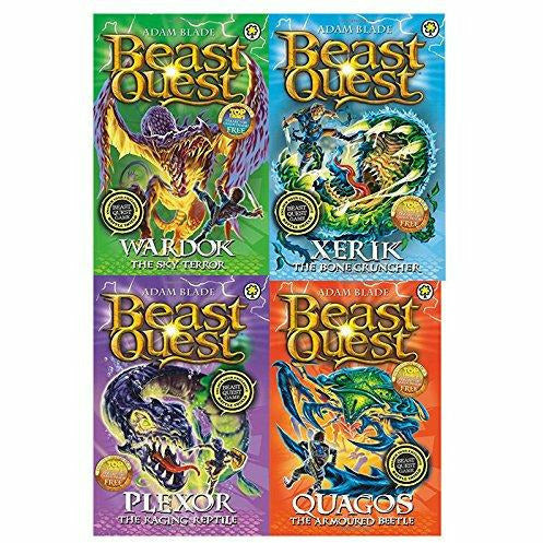 Beast Quest Series 15 4 Books Collection Set by Adam Blade - Fiction ...
