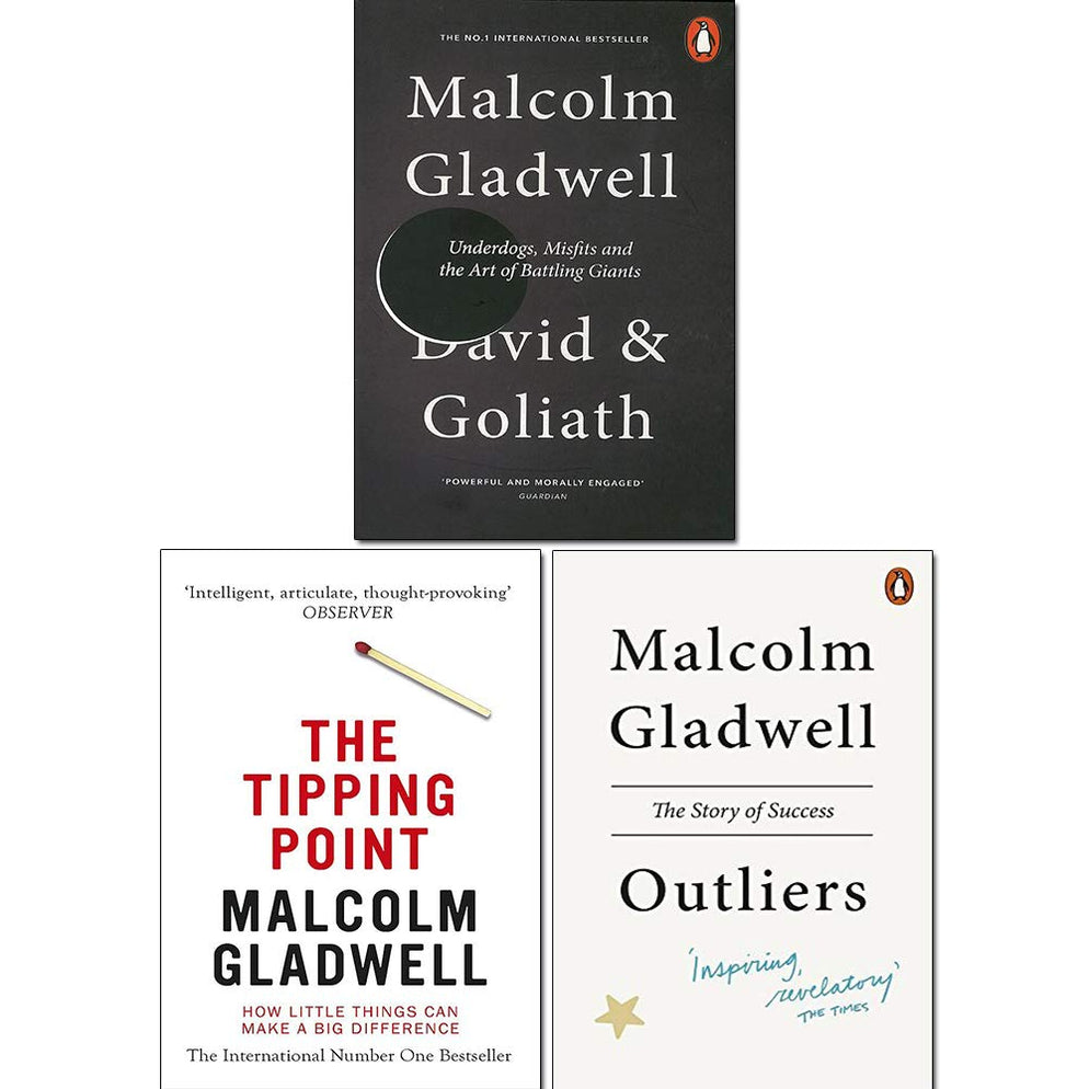 Malcolm Gladwell 3 Books Collection Set (Tipping Point, David and ...
