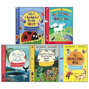 Julia Donaldson Sticker Activity 5 Books Collection Set (Sugarlump ...