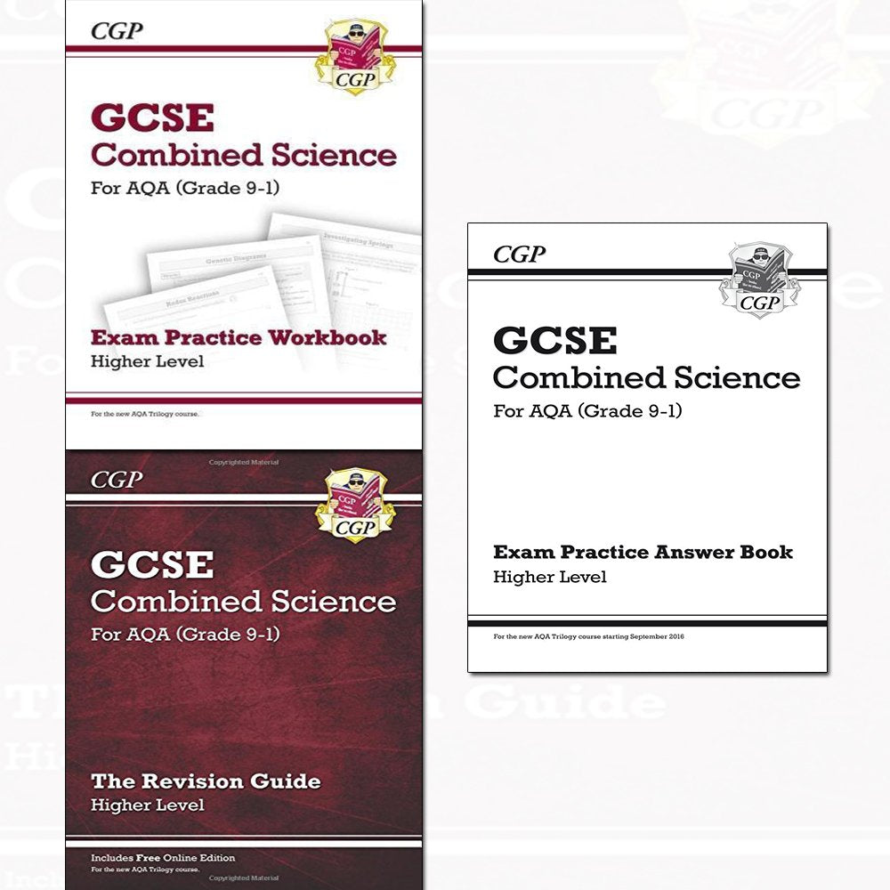 cgp gcse combined science 9-1 revision 3 books collection set | The ...