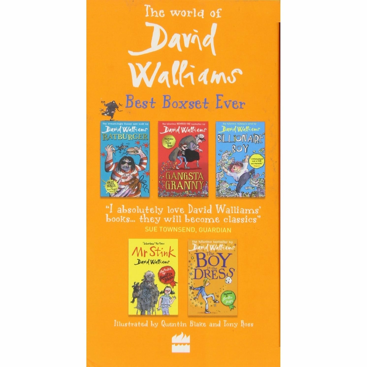 The World of David Walliams Best Boxset Ever 5 Books Collection Set ...