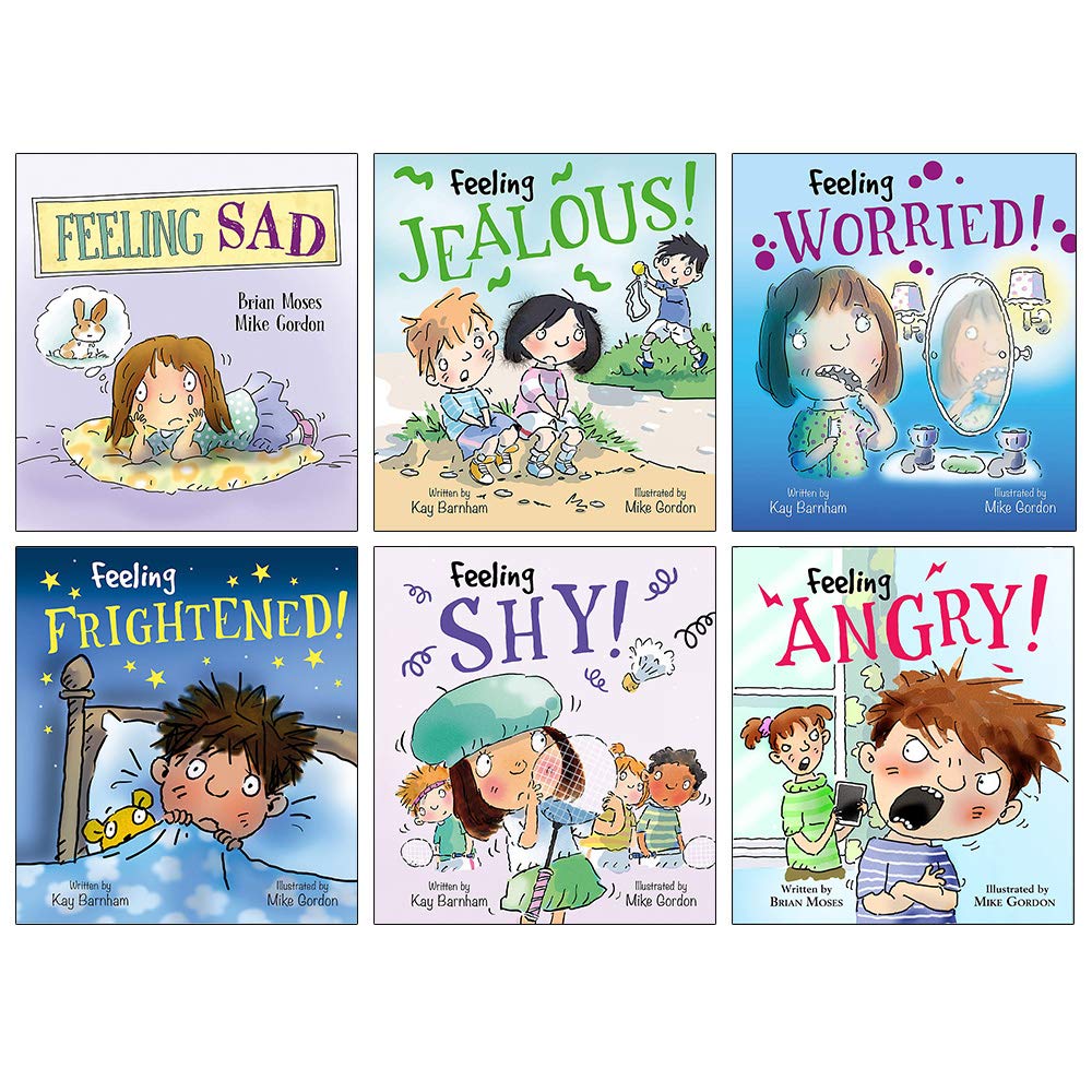 Feelings and Emotions Collection 6 Books Set (Feeling Sad, Jealous ...