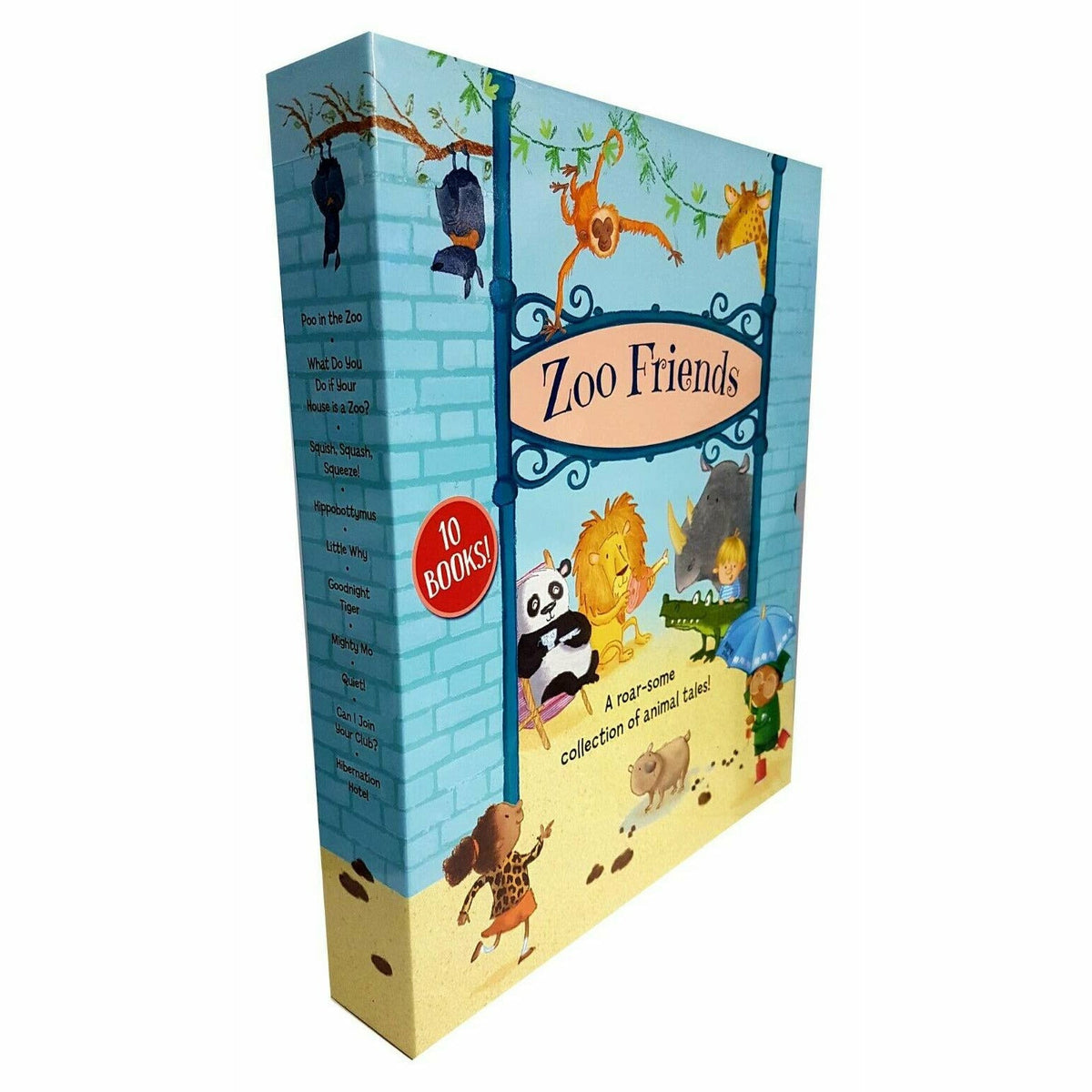 Zoo Friends Fun Adventure Animals Tales 10 Books Collection Box Set ...