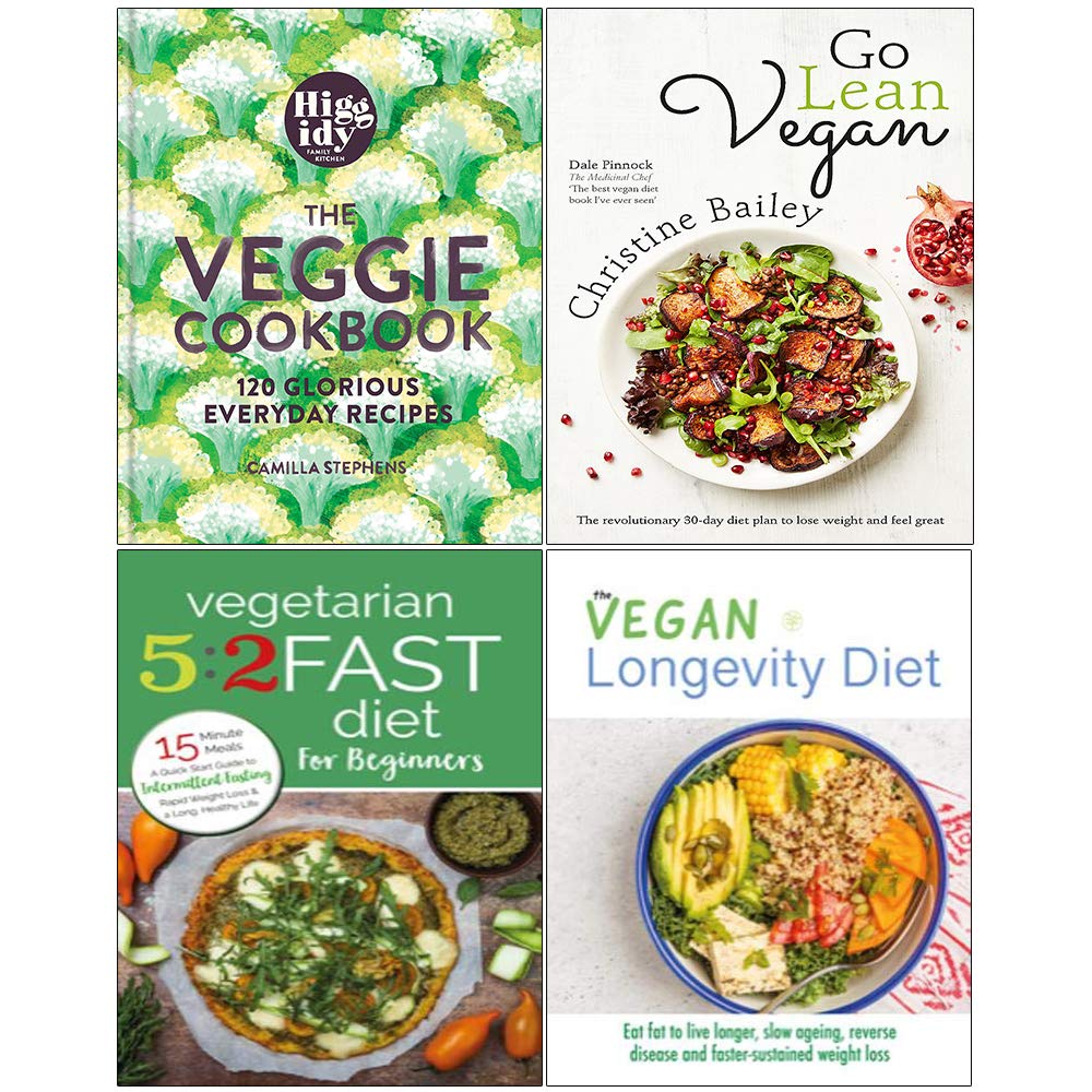 Higgidy The Veggie Cookbook [Hardcover], Go Lean Vegan, Vegetarian 5:2 ...