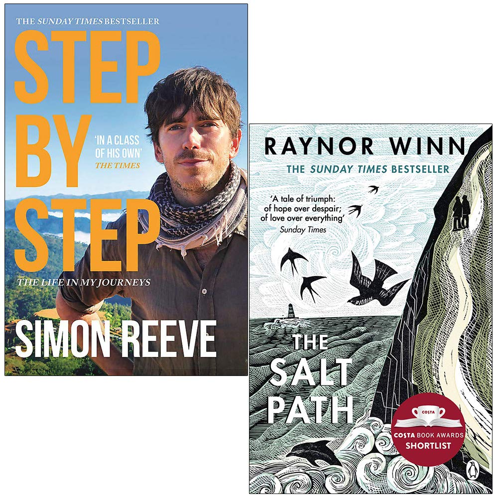 Step By Step By Simon Reeve & The Salt Path By Raynor Winn 2 Books ...