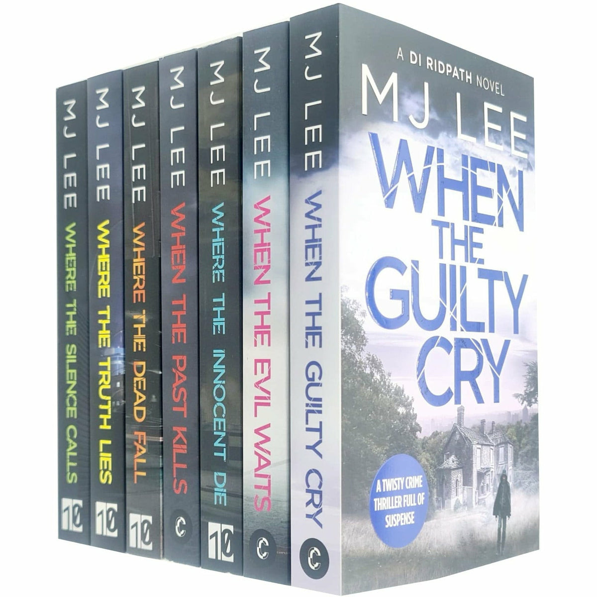M J Lee DI Ridpath Series Collection 7 Books Set (When the Guilty Cry ...