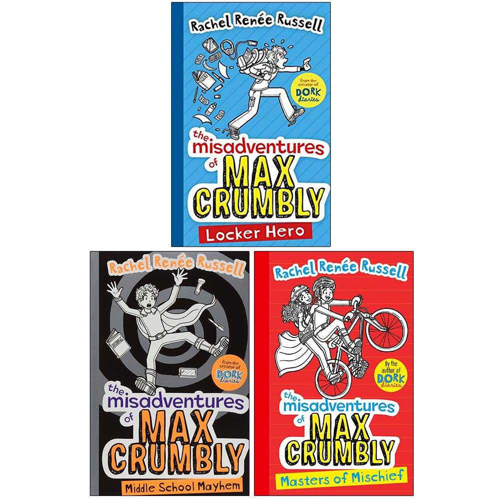 The Misadventures of Max Crumbly Series 3 Books Collection Set by Rach ...