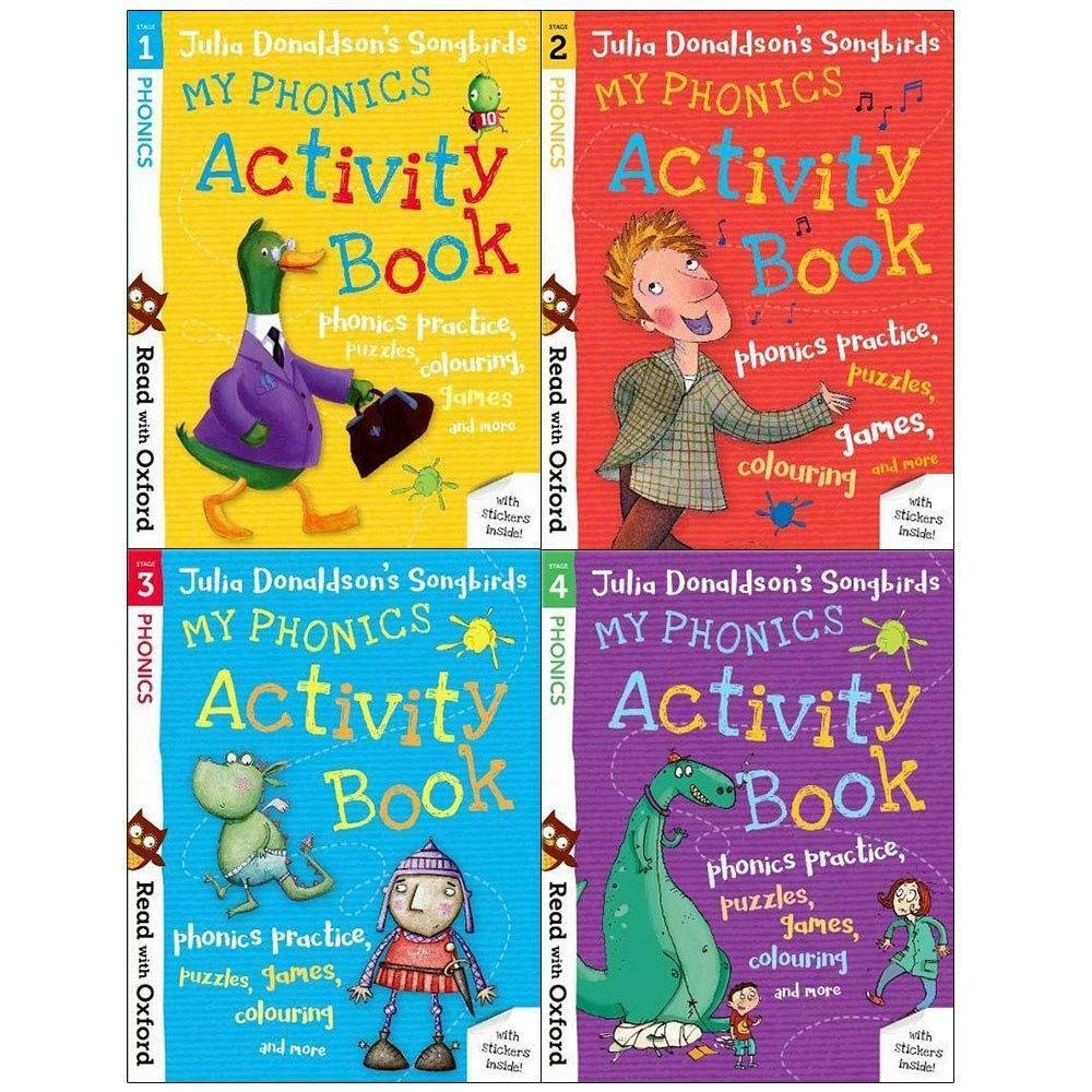 Read With Oxford My Phonics Activity Book (Stage 1 To 4) 4 Books ...