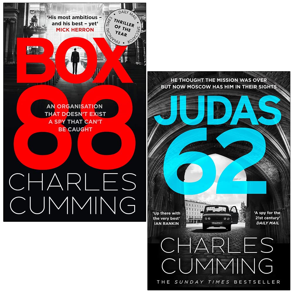 Box 88 Series Charles Cumming 2 Books Collection Set (BOX 88, JUDAS 62 ...