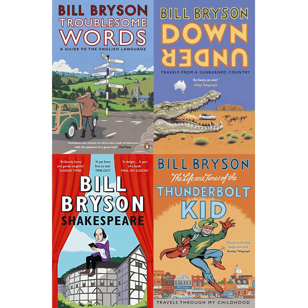 Bill bryson books set series 1:4 books collection Set Paperback NEW ...