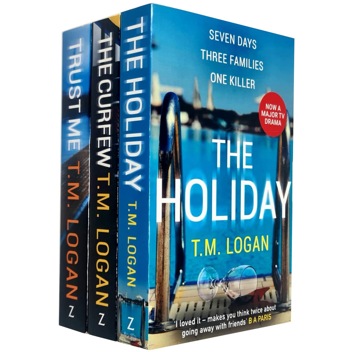 T M Logan Collection 3 Books Set (The Holiday, The Curfew, Trust Me ...