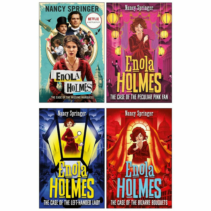 Enola Holmes Mystery Series 4 Books Collection Set by Nancy Springer ...
