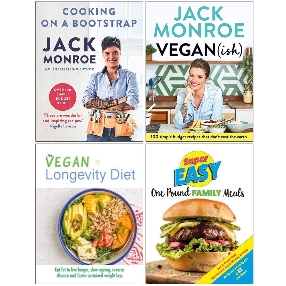 Cooking On A Bootstrap Veganish Vegan Longevity Diet 4 Book Set — The ...