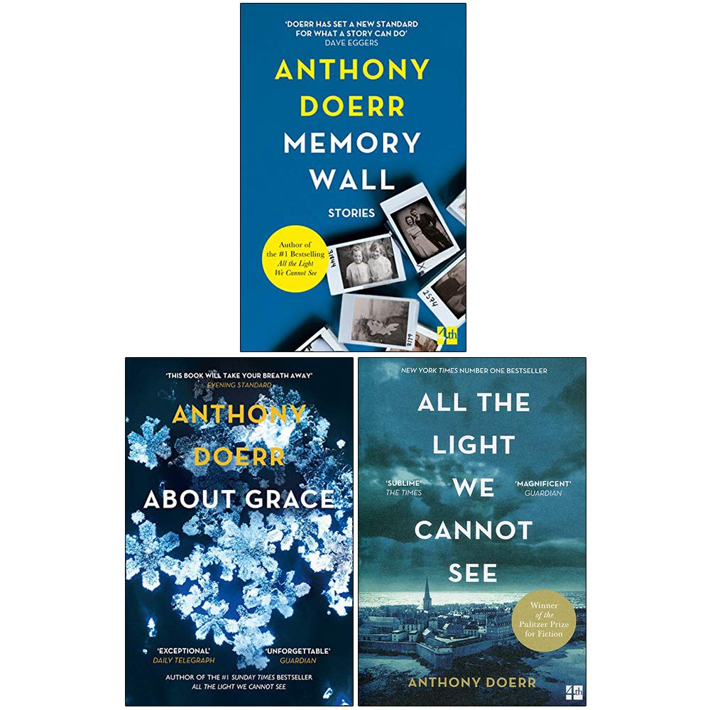 Anthony Doerr 3 Books Collection Set (Memory Wall, About Grace, All the ...