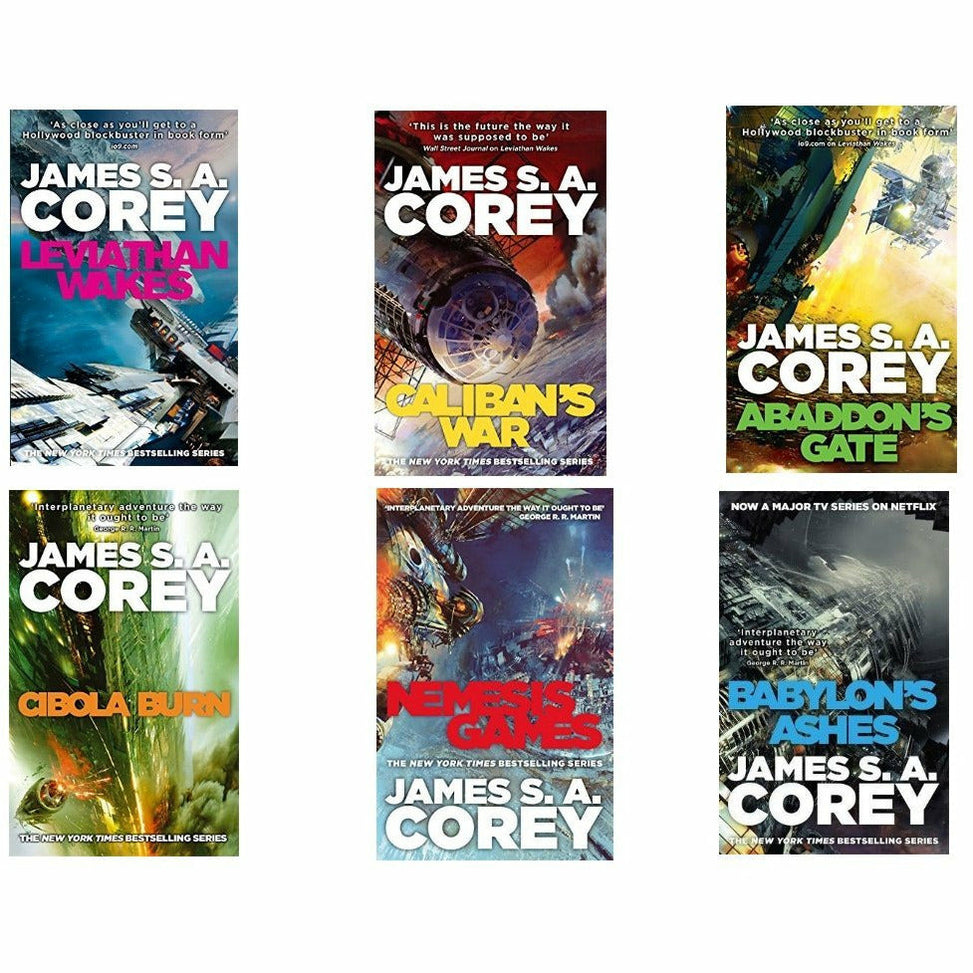 The Expanse Series, Leviathan Wakes, Caliban's War, Abaddon's Gate, Ci
