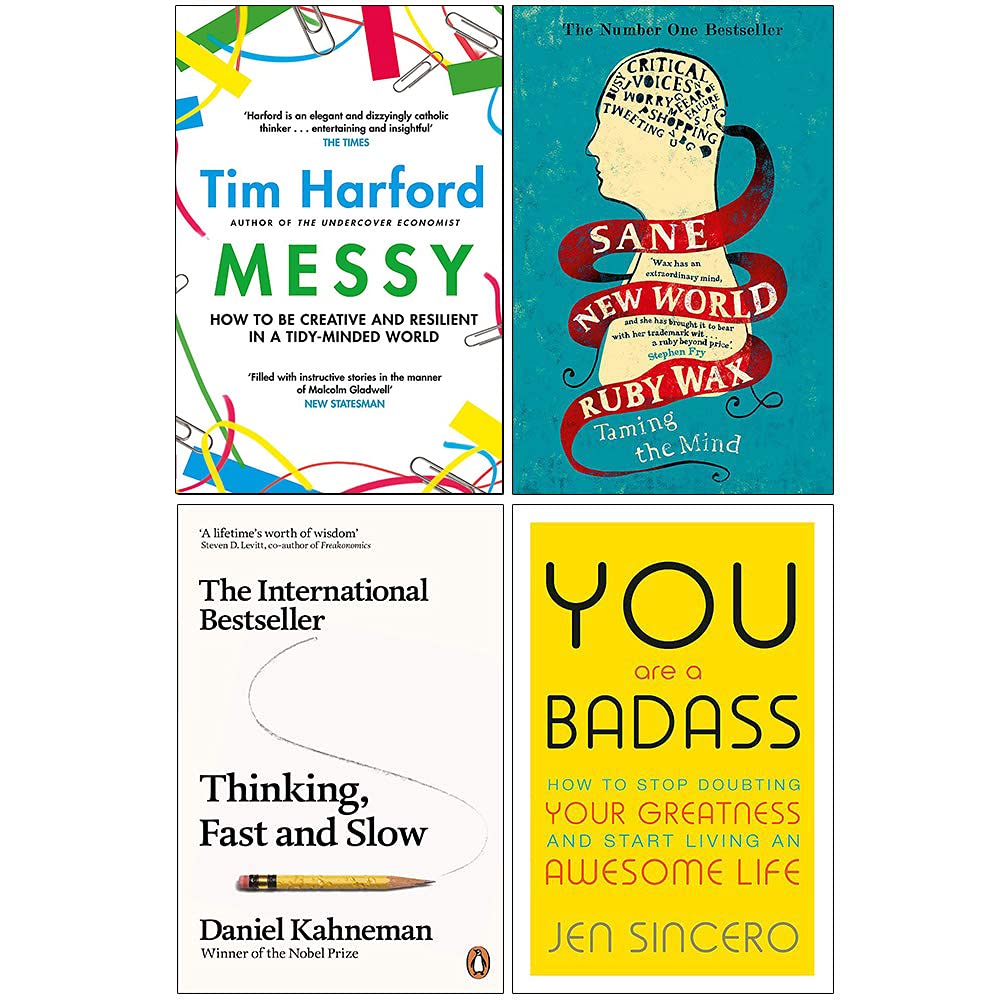 Messy, Sane New World, Thinking Fast and Slow, You Are a Badass 4 Books ...