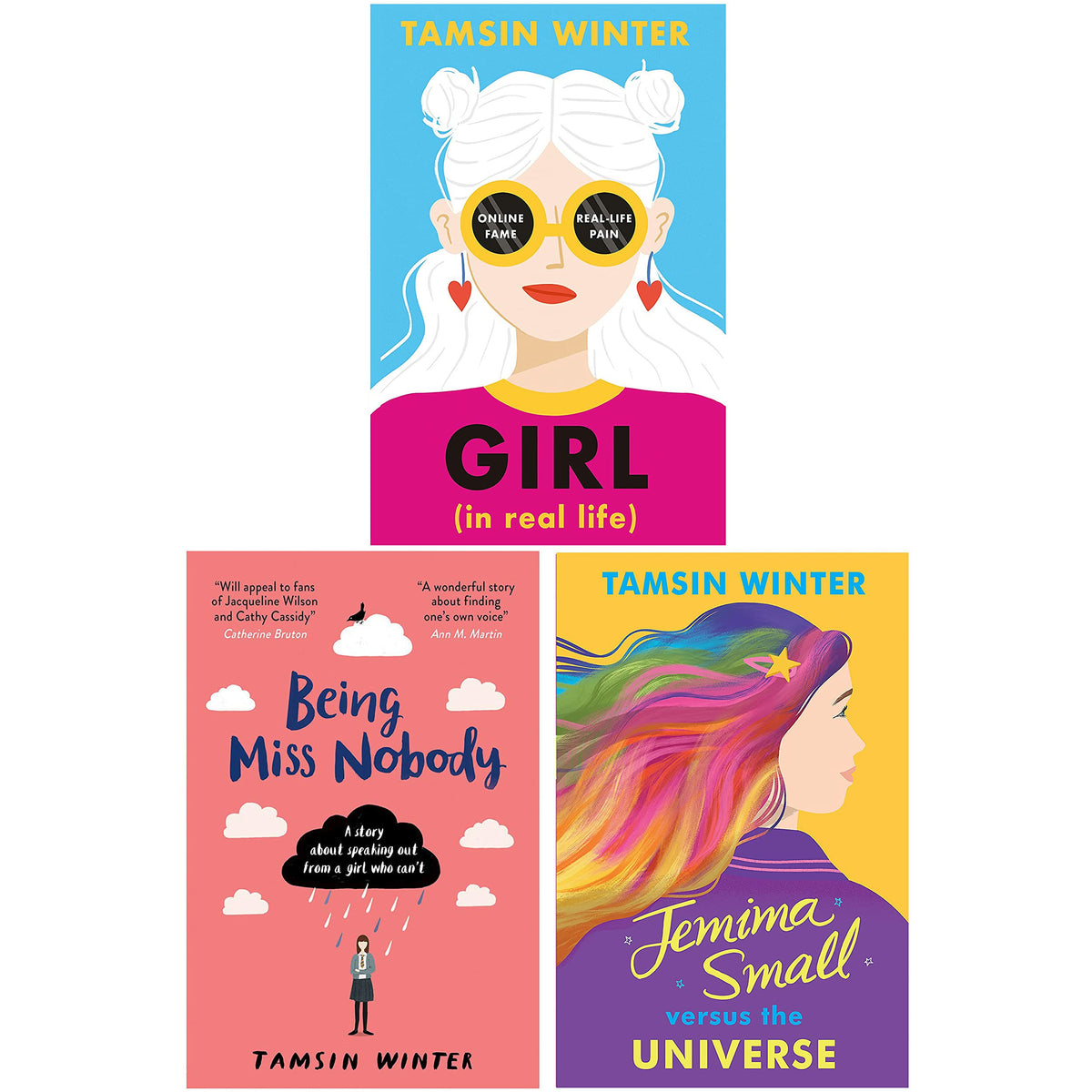 Tamsin Winter 3 Books Collection Set ( Girl-In Real Life, Being Miss N ...