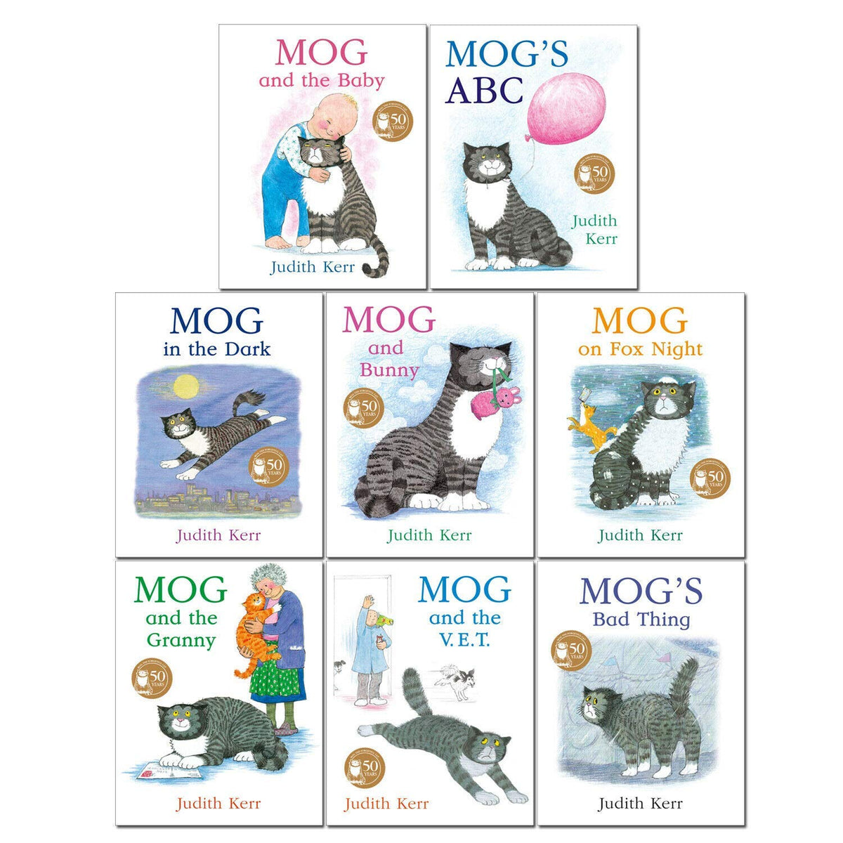 Mog The Cat Books Series 8 Books Collection Set By Judith Kerr (Mog and ...