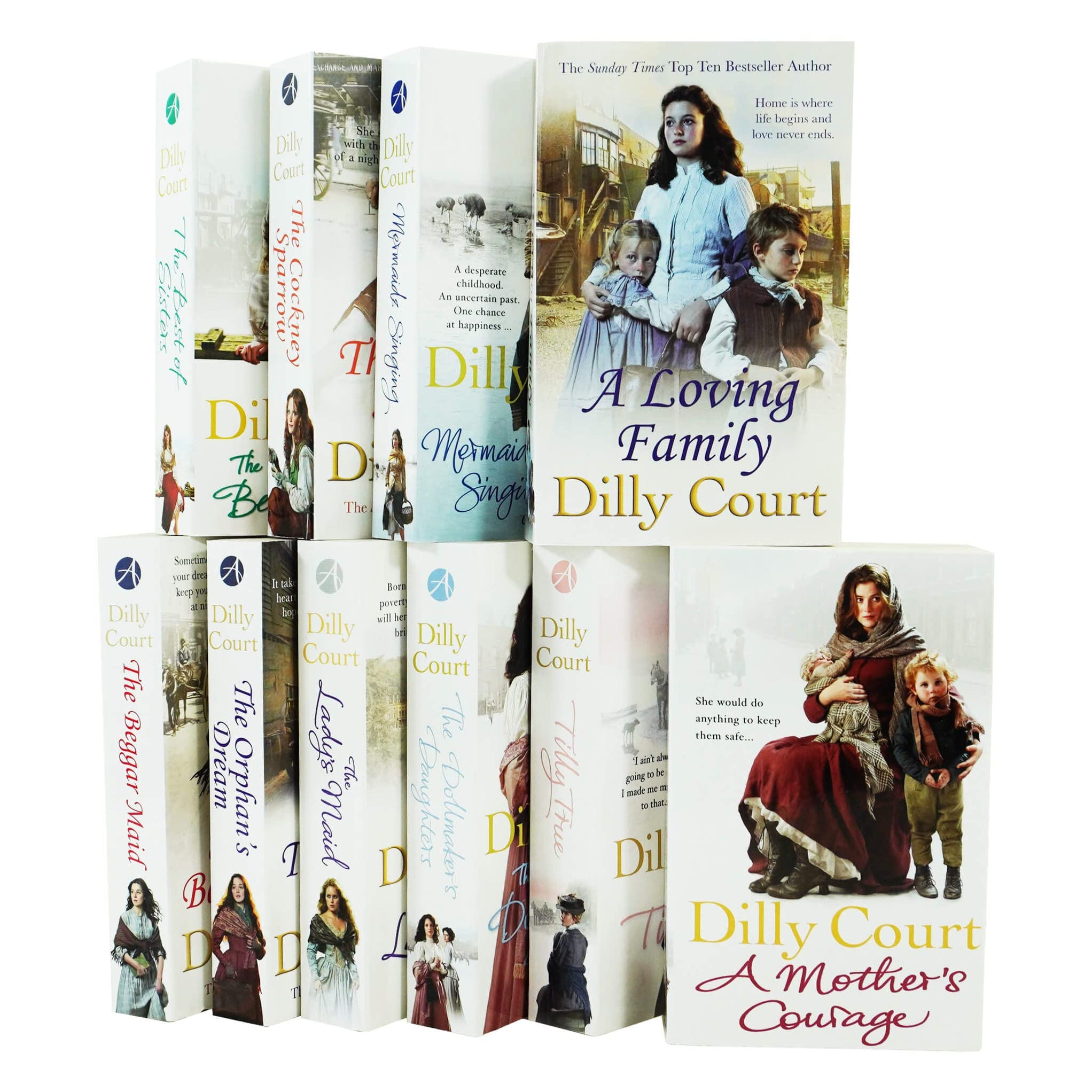 Dilly Court Collection 10 Books Set (Tilly True, A Mother's Courage, A ...