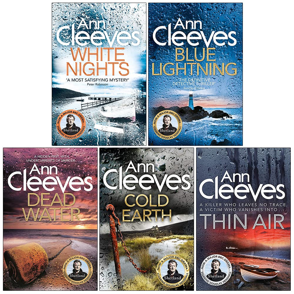 Ann Cleeves Shetland Series 5 Books Collection Set (White Nights, Blue