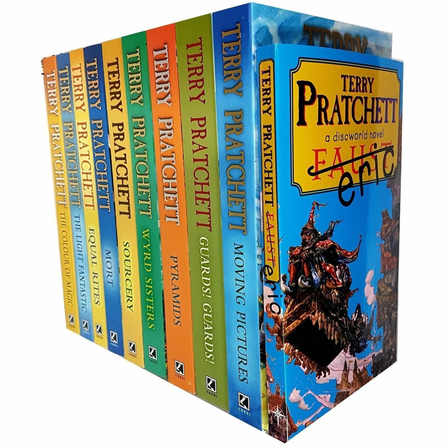Terry Pratchett Discworld Novels Series 1 And 2 :10 Books Collection Set | The Book Bundle