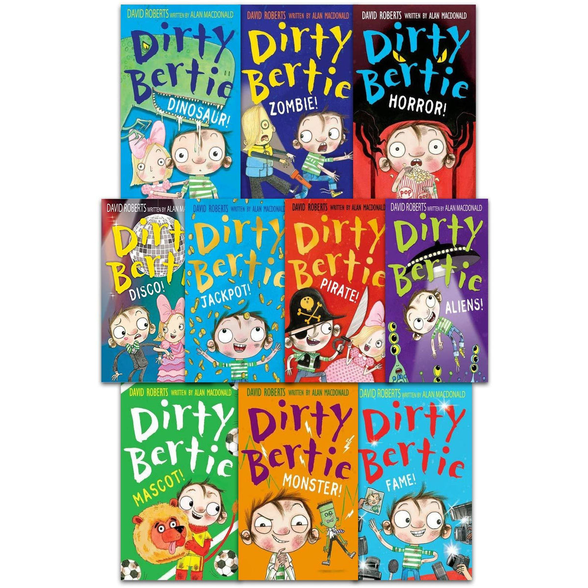 Dirty Bertie 10 Book Set David Roberts Collection For Kids